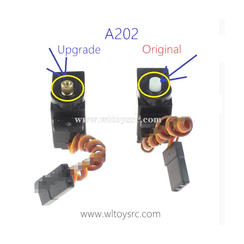 WLTOYS A202 Upgrade parts, Servo with Metal Gear, WLTOYS A202 Upgrades