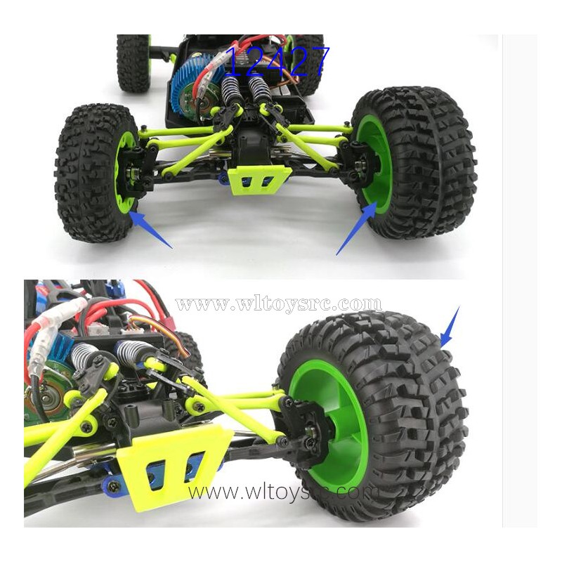 WLTOYS 12427 RC Car Upgrade Parts Big Wheels Increase Size