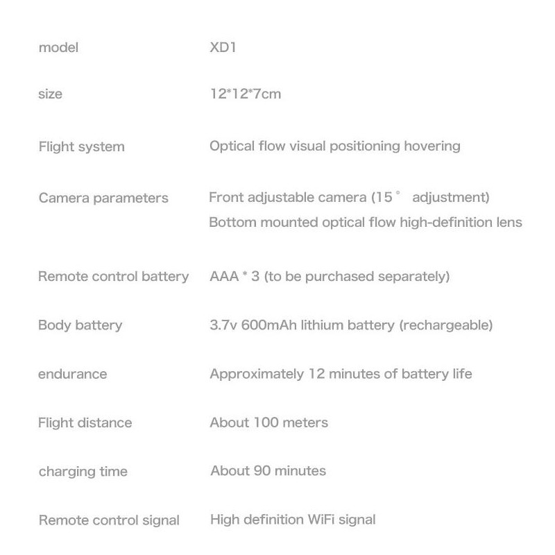 XD1 Pro Drone 4K HD Camera Mini RC Drone
