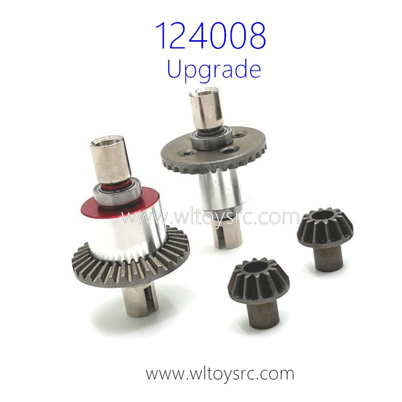 WLTOYS 124008 RC Car Upgrade Parts Differential Gear front and Rear