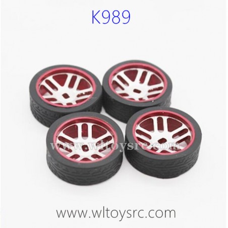 WLTOYS K989 Upgrade Parts, Metal wheels and Racing Tires