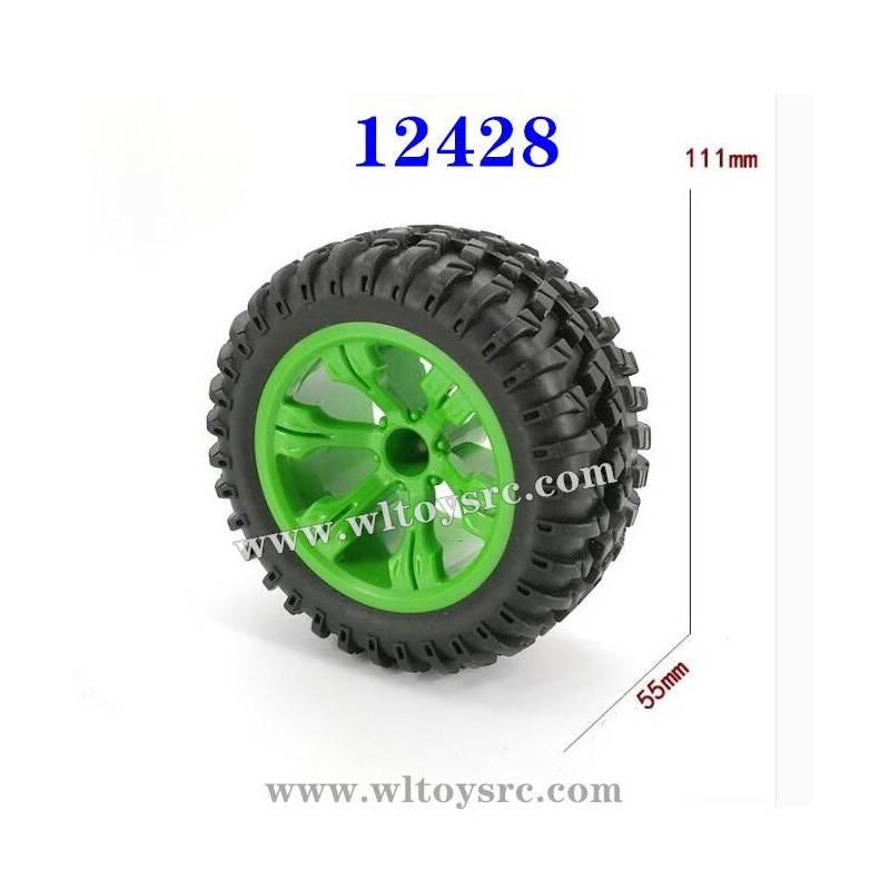 WLTOYS 12428 Tire Uprade, Big size Wheel