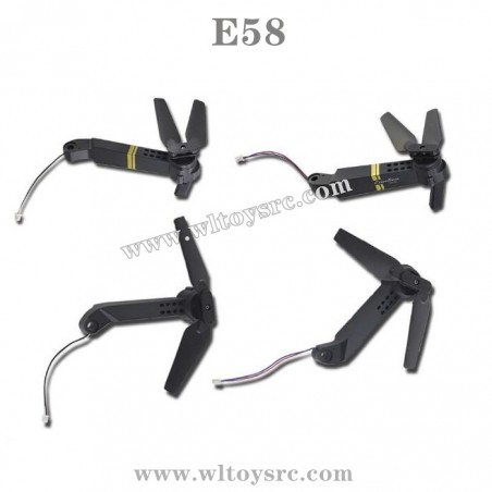 EACHINE E58 Pocket Drone Parts-Motor kit with Arm